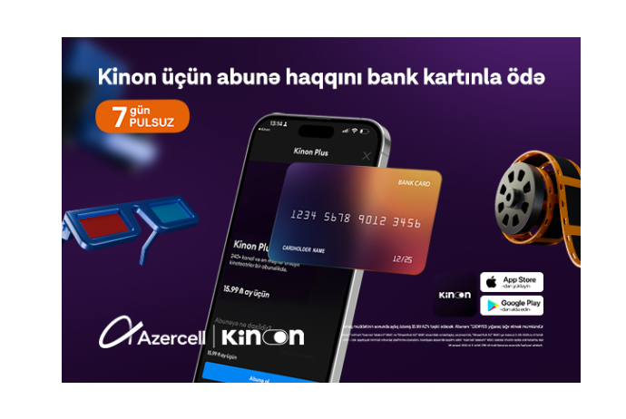 Теперь подписку на «Kinon» можно оплатить банковской картой - FED.az